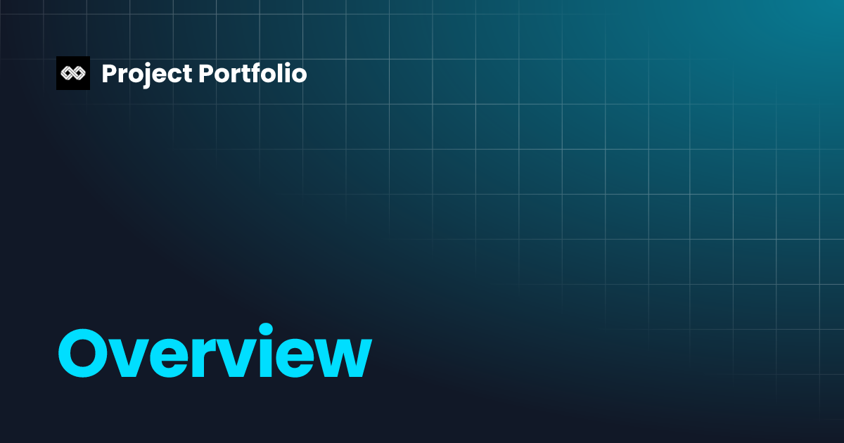 Overview | Project Portfolio